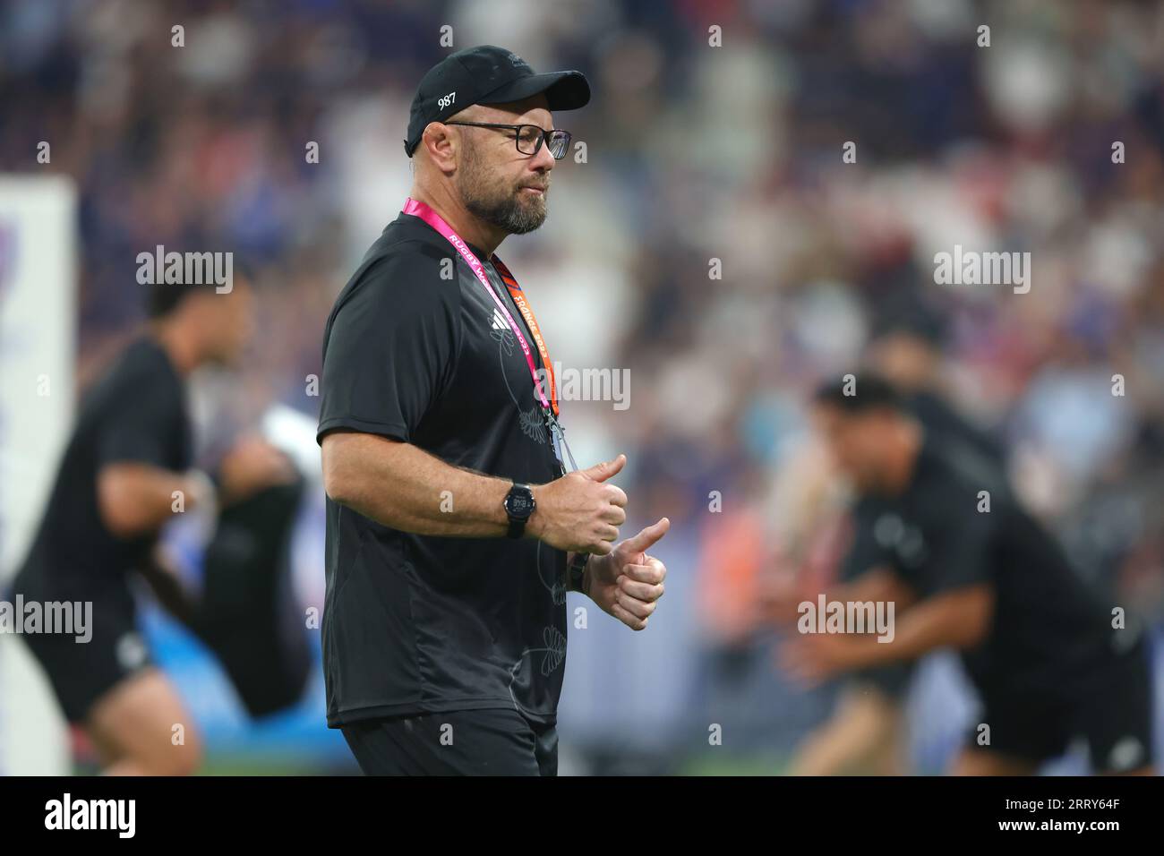 Paris, France. 9th Sep, 2023. Scrum Coach Greg Feek of New Zealand ...