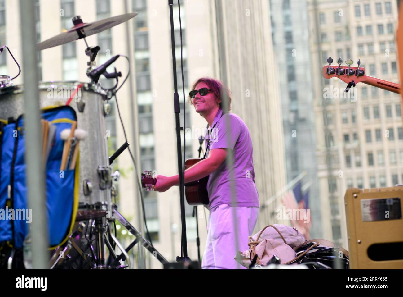 New York, USA. 09th Sep, 2023. Purr 1 band performing at indieplaza at ...