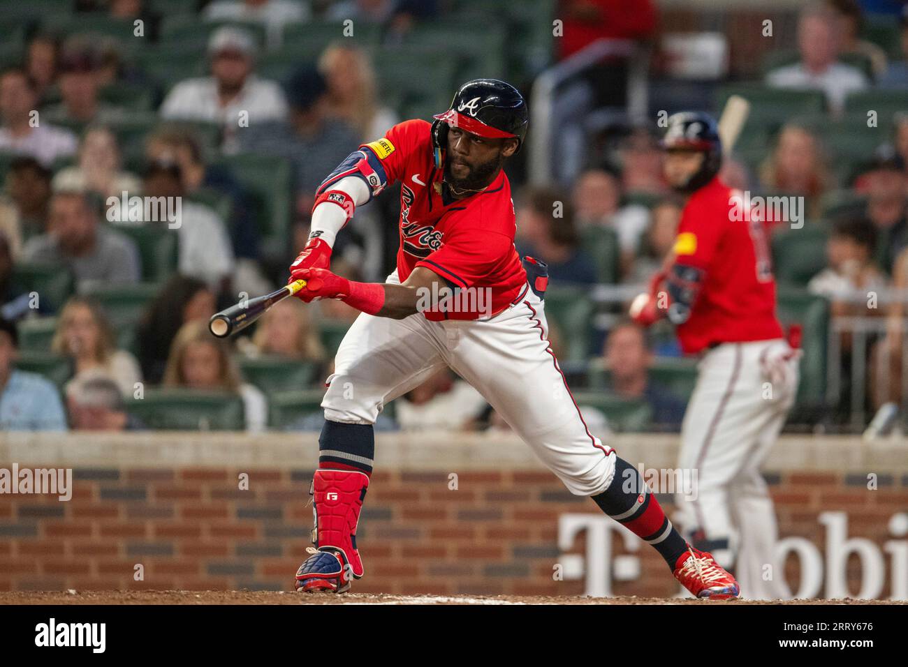 Atlanta Braves' Michael Harris II strikes out swinging in the eighth ...