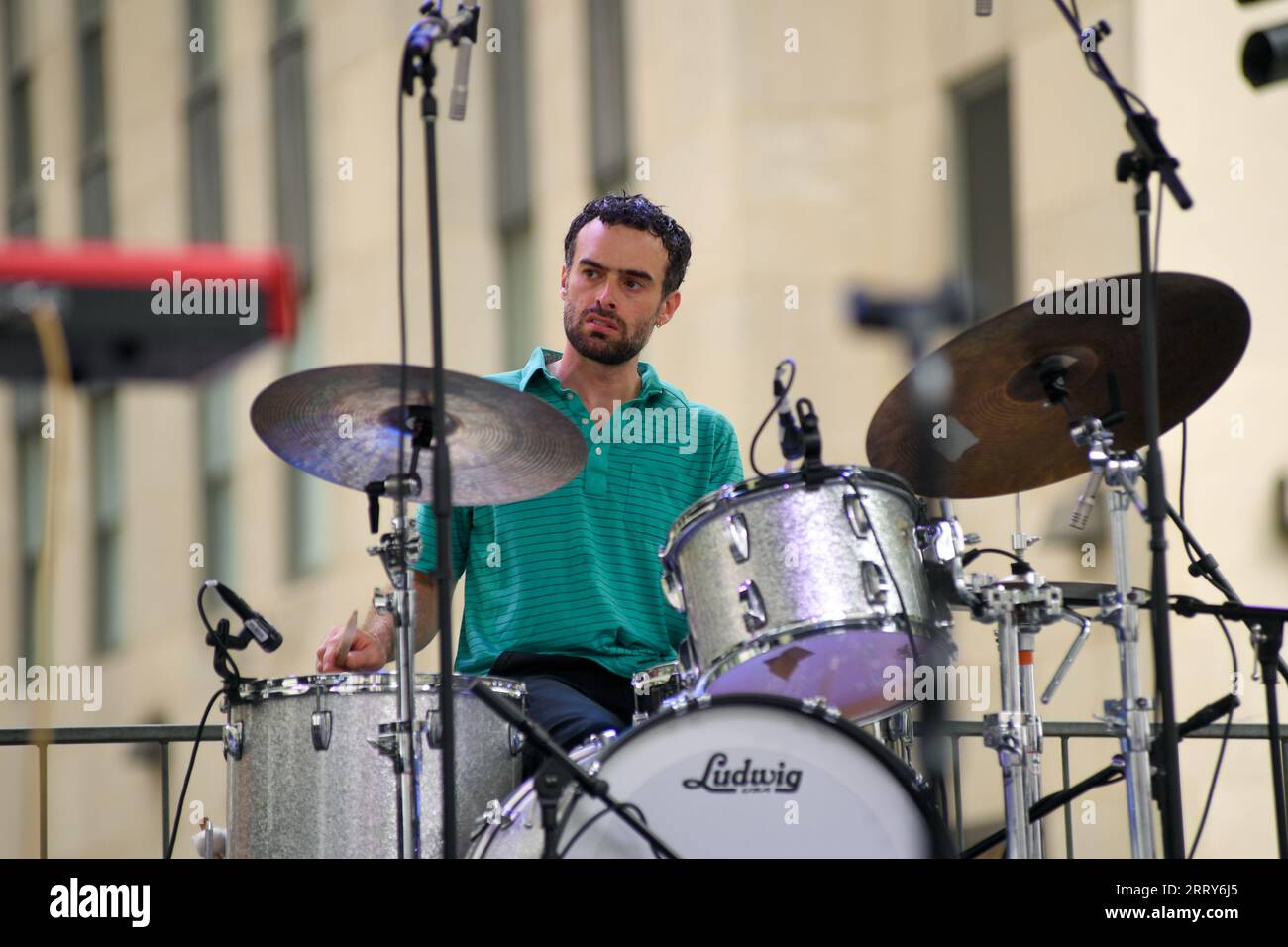 New York, USA. 09th Sep, 2023. Purr 1 band performing at indieplaza at ...