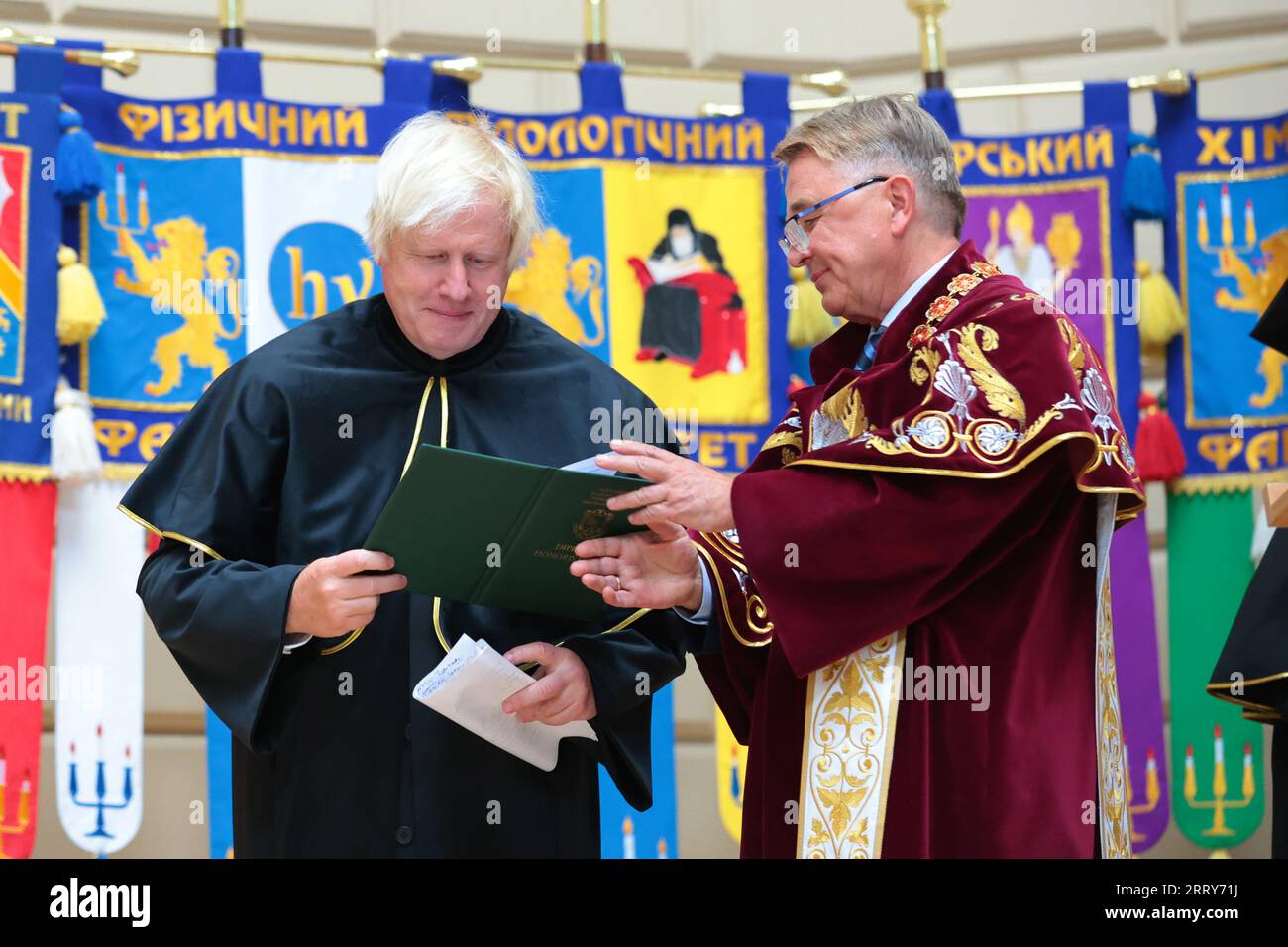 LVIV, UKRAINE - SEPTEMBER 9, 2023 - Rector of the Ivan Franko National ...