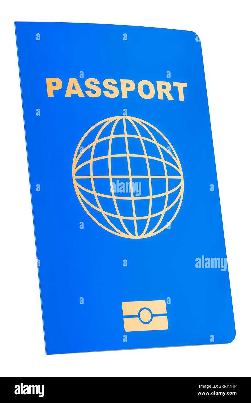 Biometric Passport International Passport 3d Rendering Isolated On