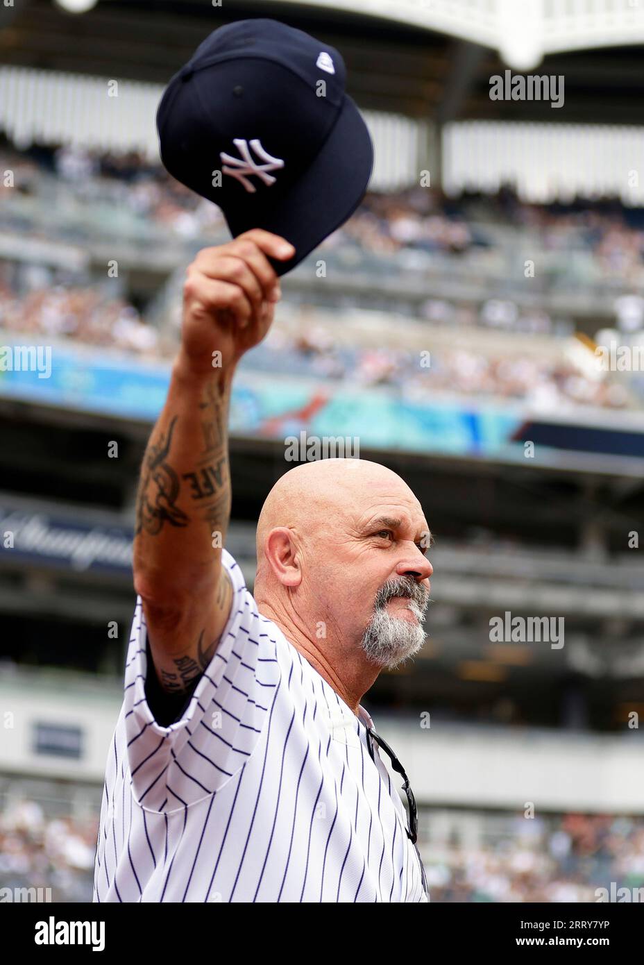 Former New York Yankees' David Wells is seen during Yankees Old-Timers ...