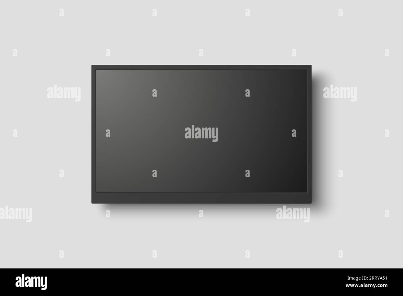 Vector 3d Realistic Modern TV Screen. Minimalistic Stylish Lcd Panel ...