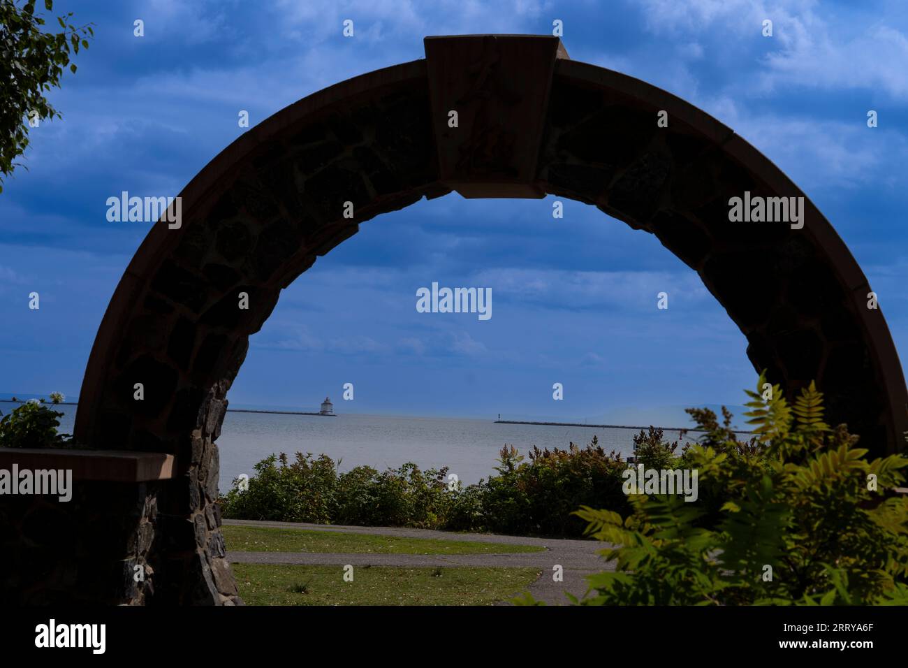 International Taiji Park arch Thunder Bay, Ontario, Canada Stock Photo ...