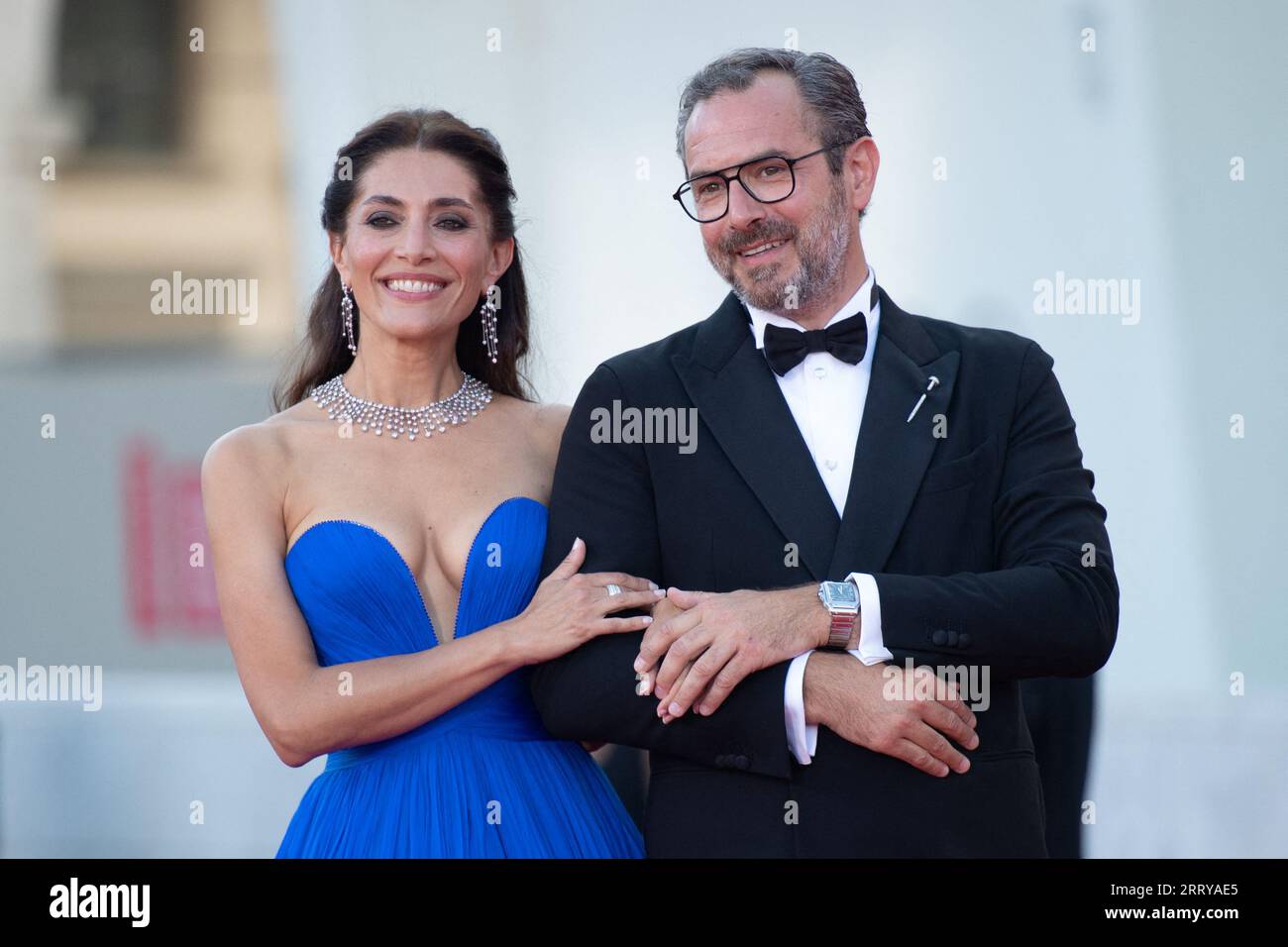 Venice, Italy. 09th Sep, 2023. Caterina Murino and Edouard Rigaud ...