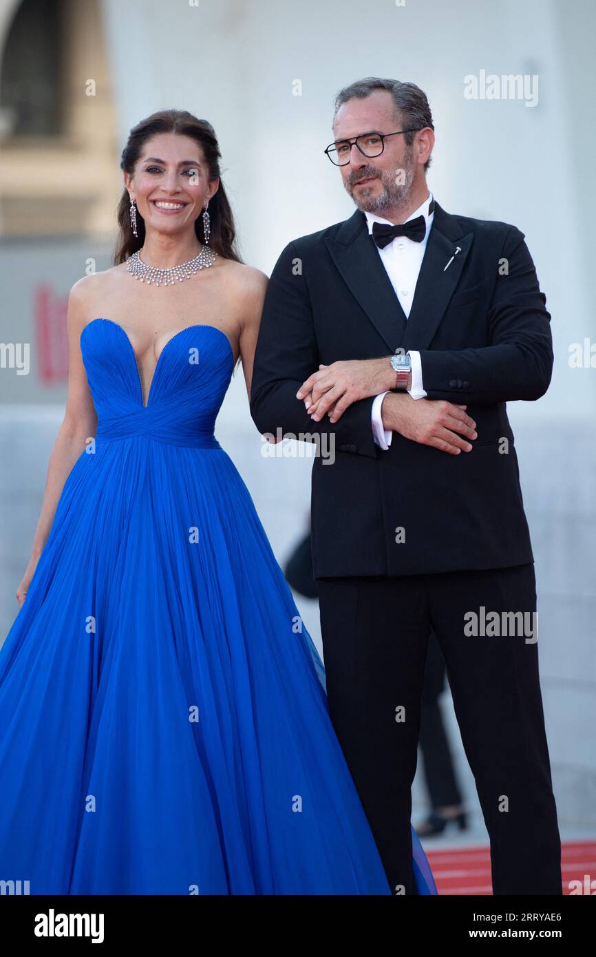Venice, Italy. 09th Sep, 2023. Caterina Murino and Edouard Rigaud ...