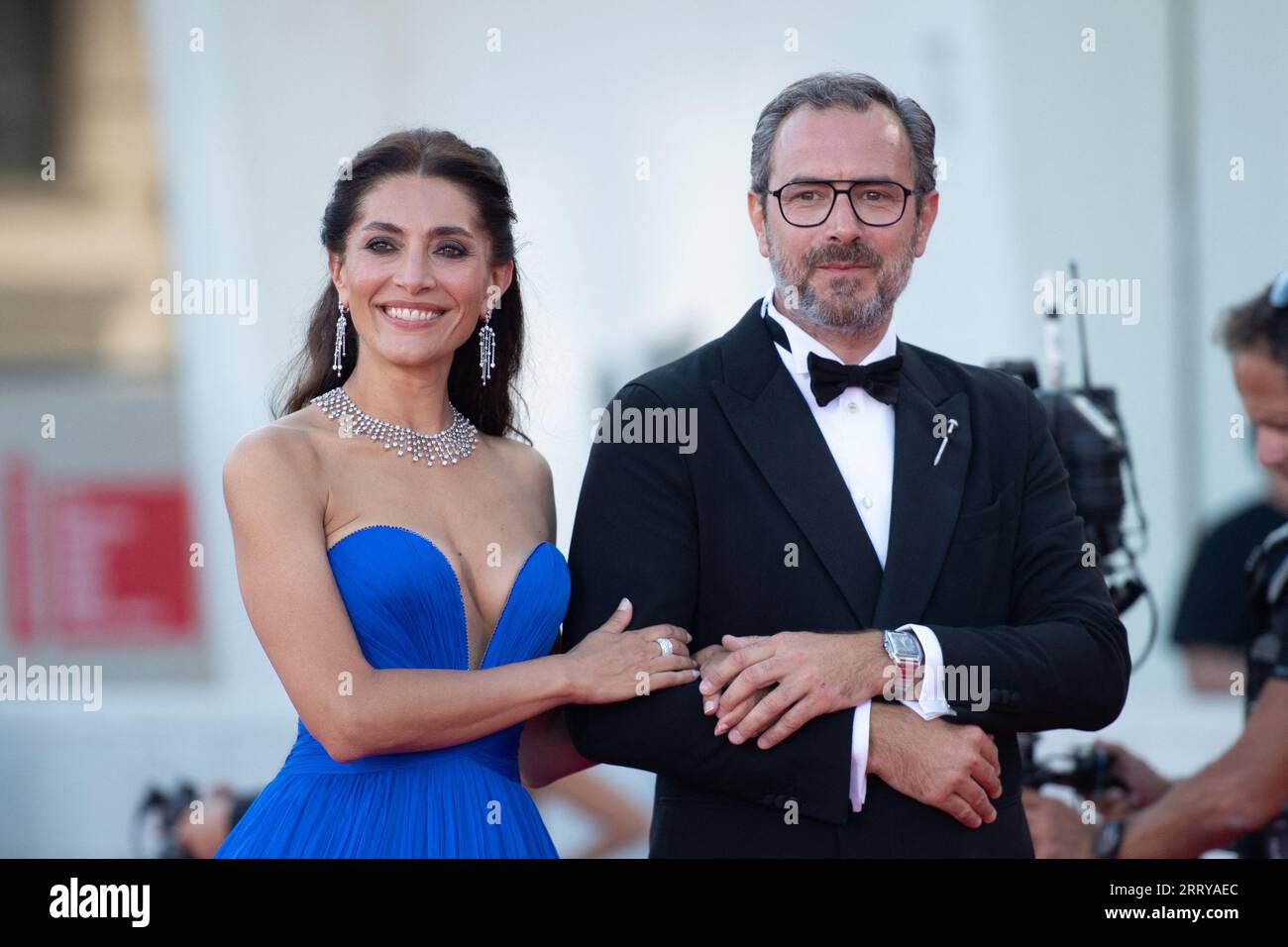 Venice, Italy. 09th Sep, 2023. Caterina Murino and Edouard Rigaud ...