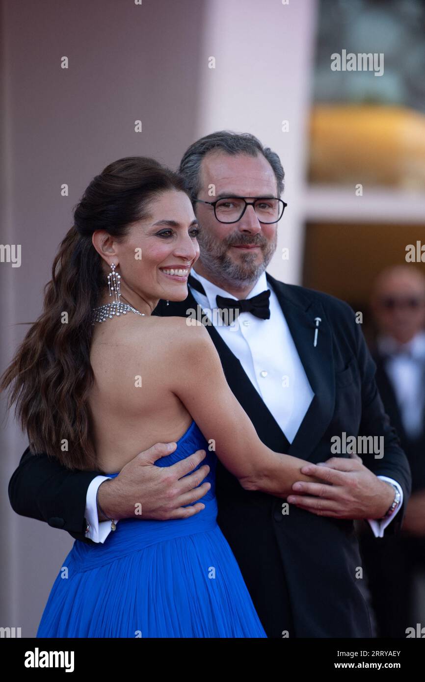 Venice, Italy. 09th Sep, 2023. Caterina Murino and Edouard Rigaud ...