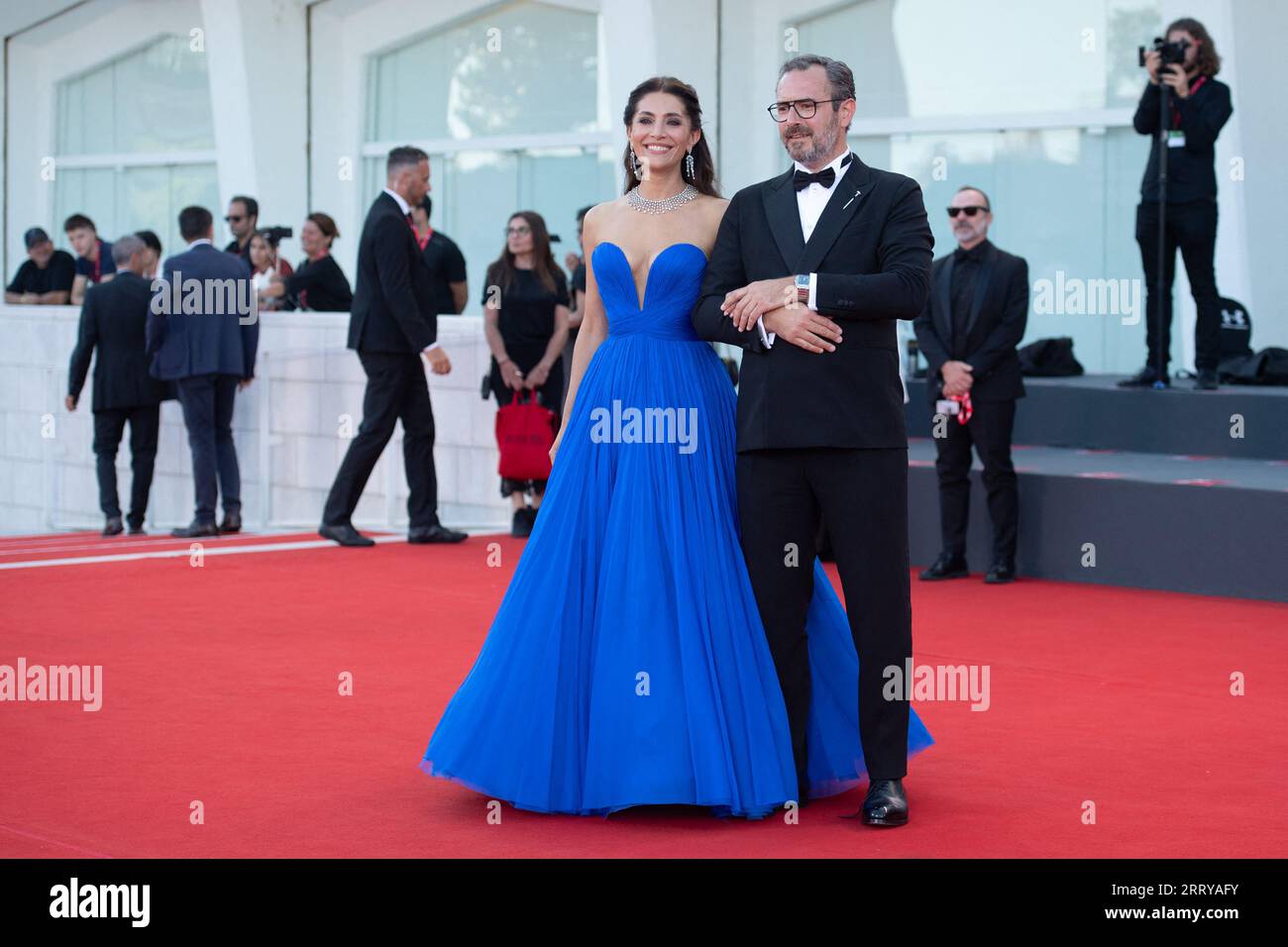 Venice, Italy. 09th Sep, 2023. Caterina Murino and Edouard Rigaud ...