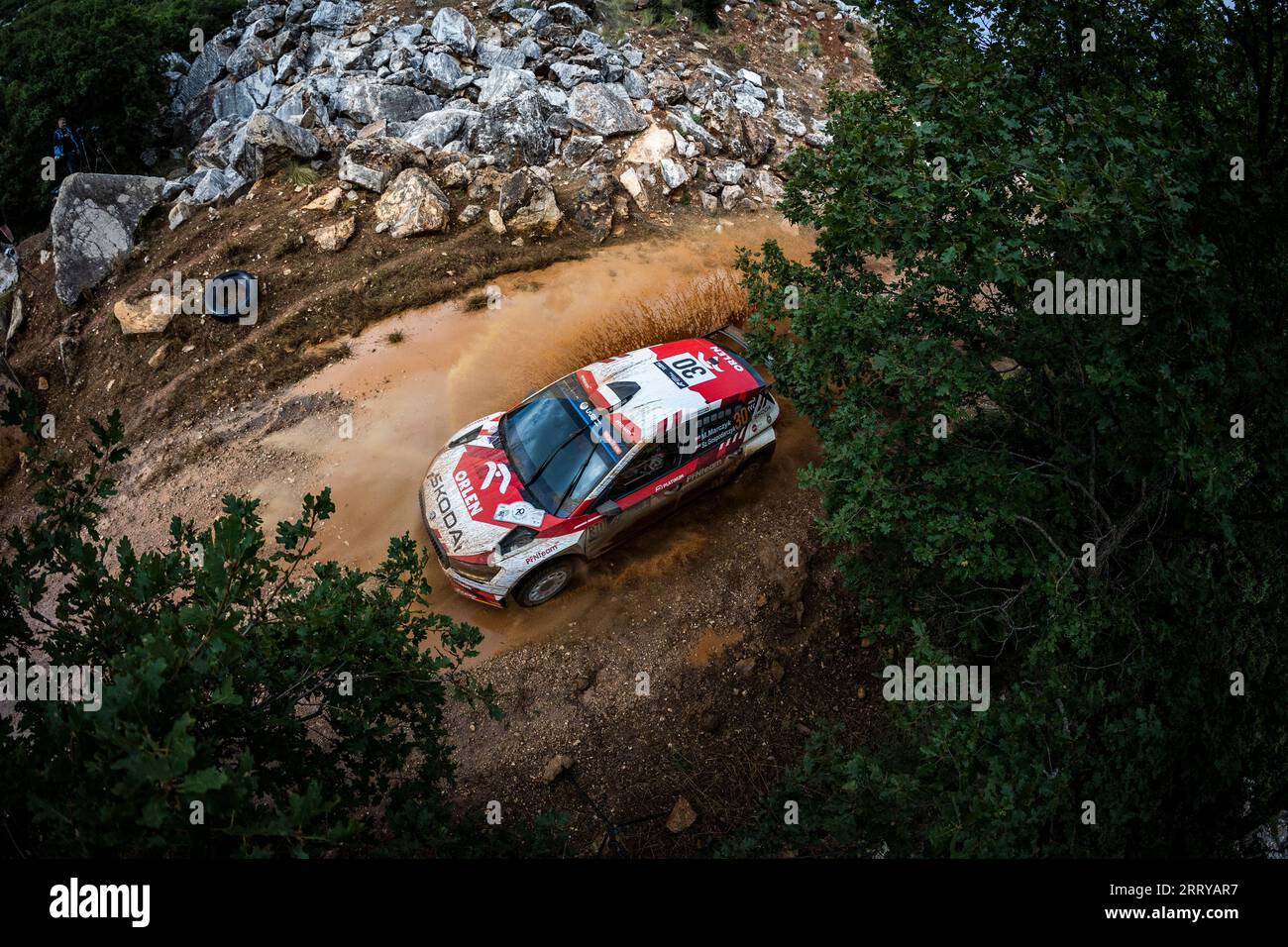 30 Miko MARCZYK (POL), Szymon GOSPODARCZYK (POL), SKODA FABIA RS, RC2, Rally2, action during the ...