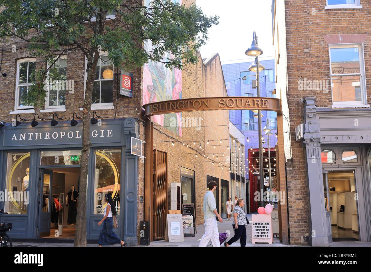 Islington Square shopping centre on Upper Street, in Islington, north ...
