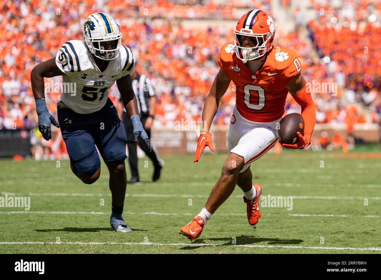 Clemson wide receiver Antonio Williams (0) scores a touchdown while ...
