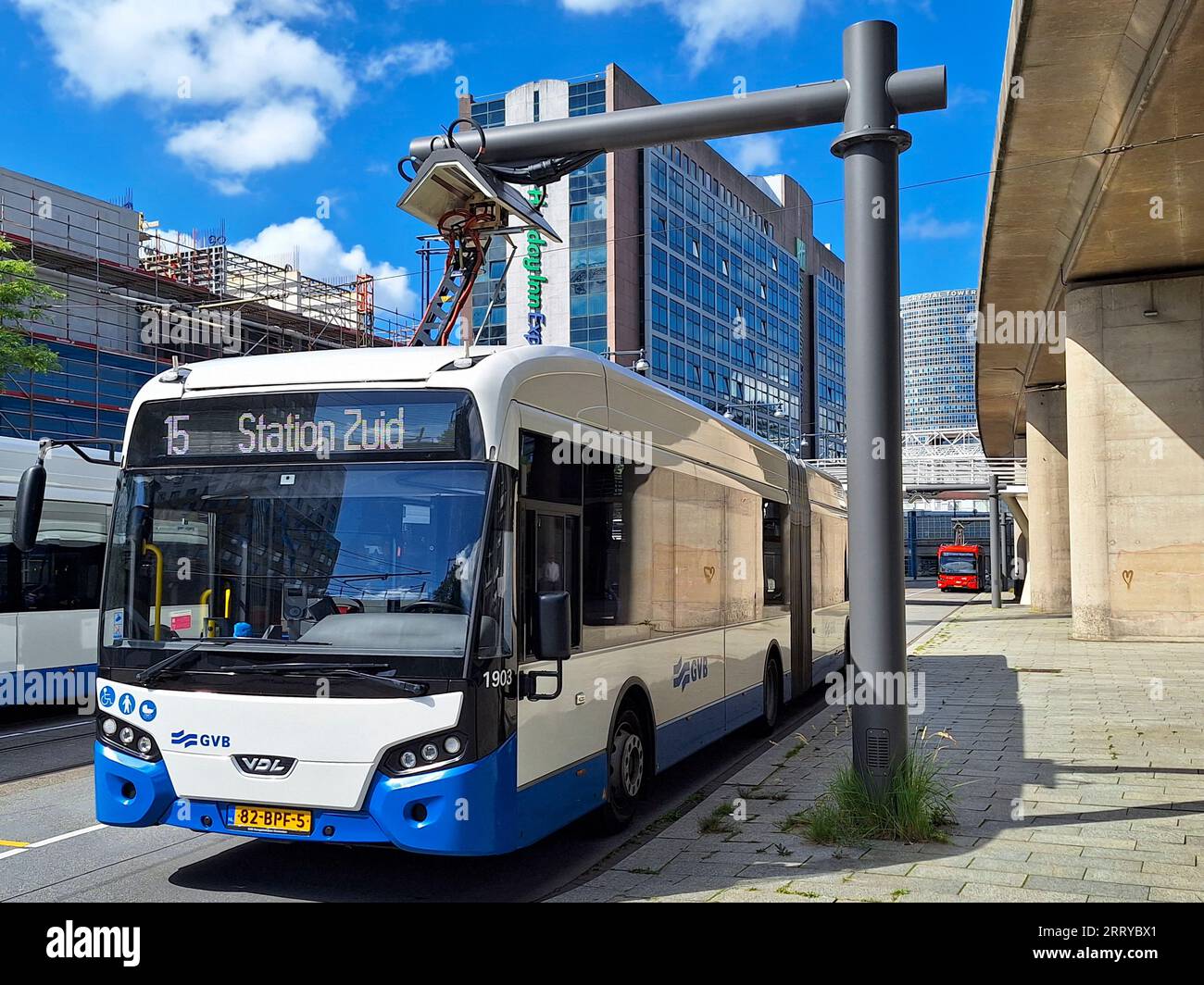 VDL Citea VDL Citea SLFA-180 articulated Electric city bus by GVB in Amsterdam City the ...