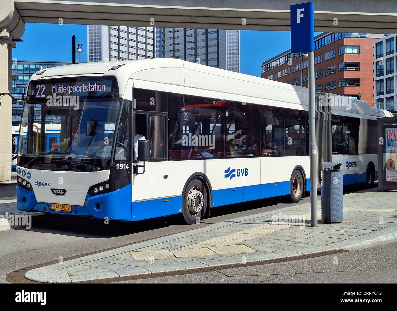 VDL Citea VDL Citea SLFA-180 articulated Electric city bus by GVB in Amsterdam City the ...