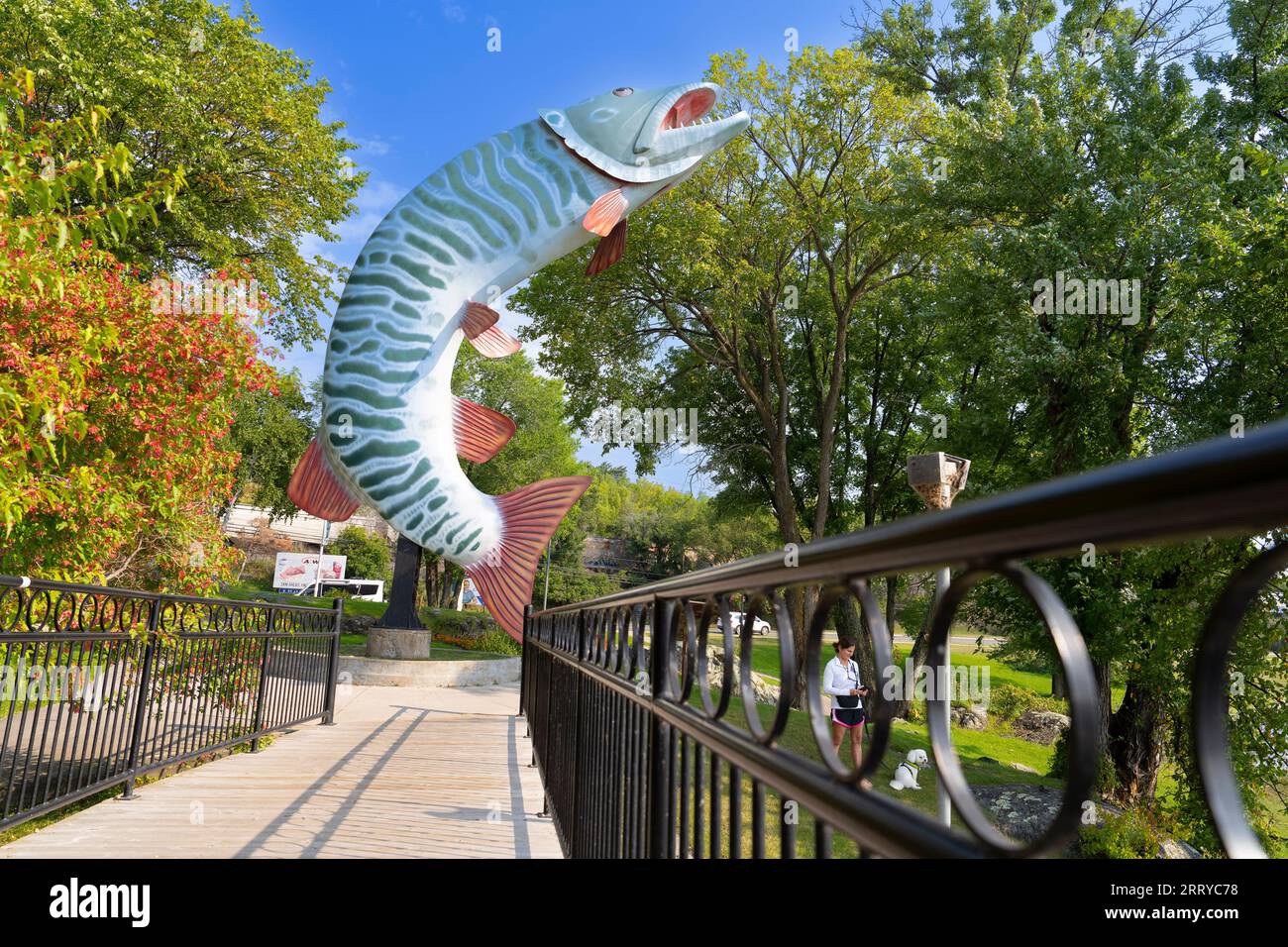 At 40 feet tall, Huskie the Muskie is an outdoor sculpture of a ...