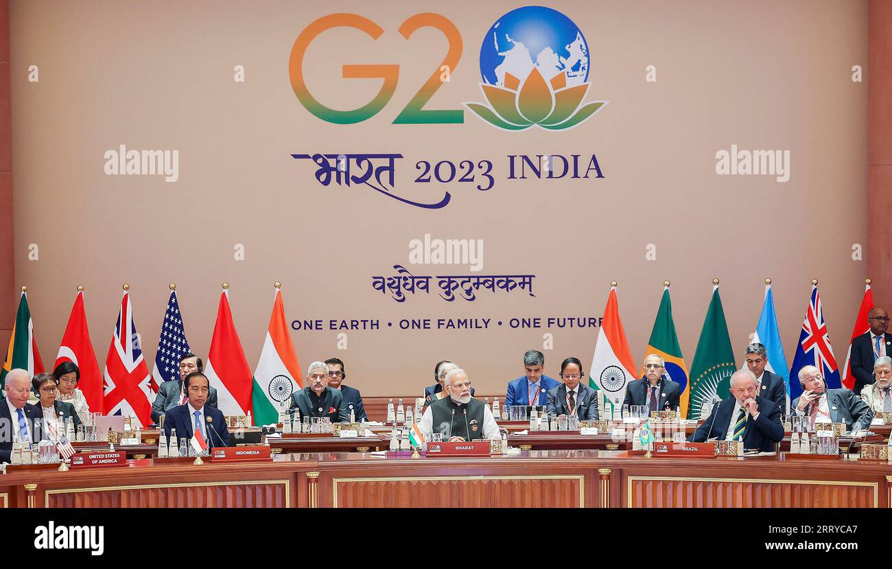 New Delhi, India. 09th Sep, 2023. Indian Prime Minister Narendra Modi ...