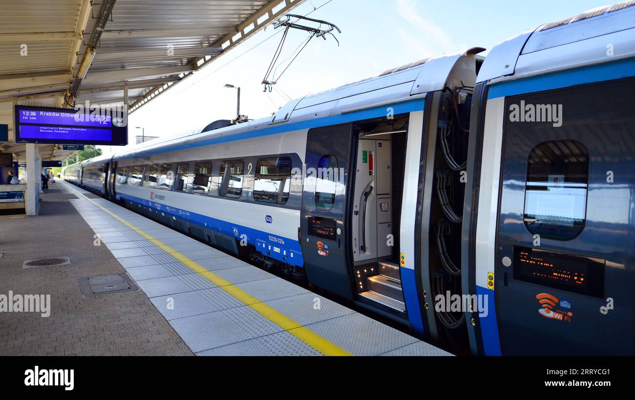 Warsaw, Poland. 5 September 2023. PKP Intercity Polish train sleeping ...