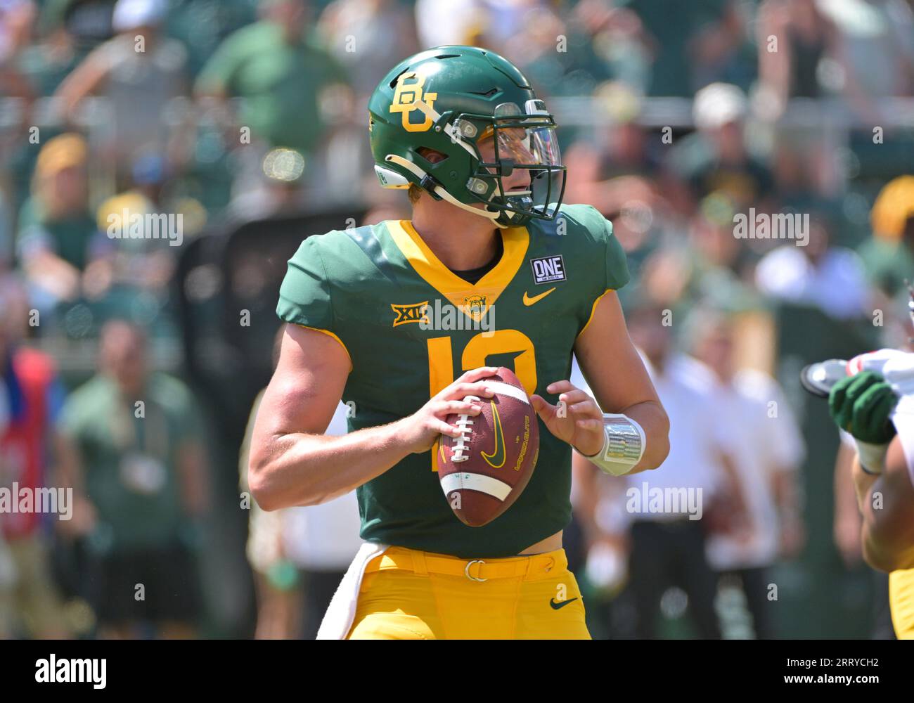 jSeptember 9 2023: Baylor Bears quarterback Sawyer Robertson (13) drops ...