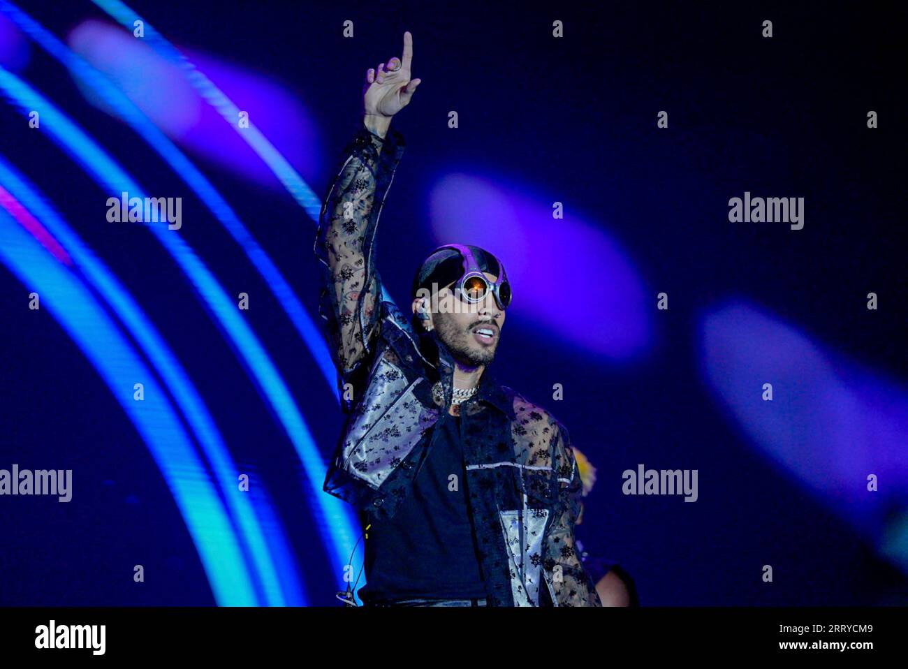 The singer, Rauw Alejandro during his performance at the Cartuja ...