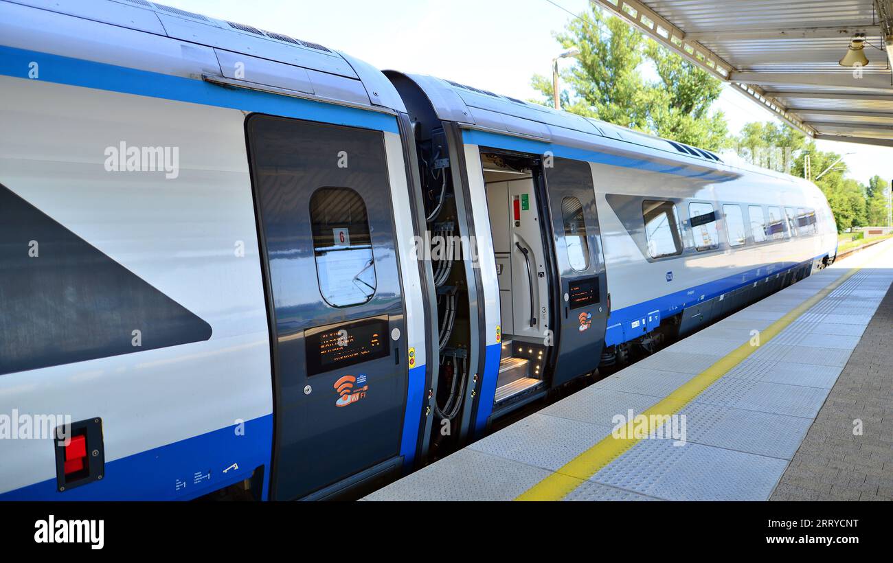Warsaw, Poland. 5 September 2023. PKP Intercity Polish train sleeping ...