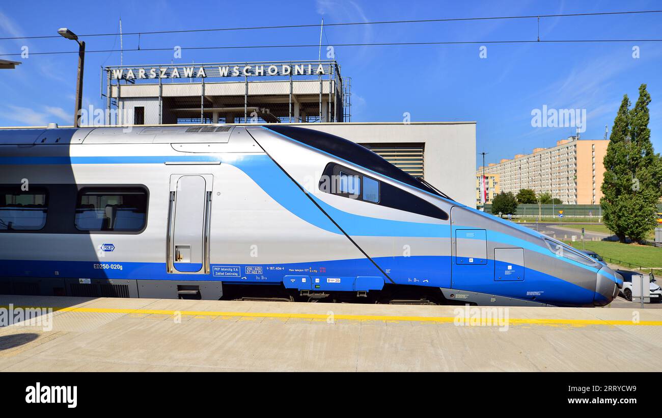 Warsaw, Poland. 5 September 2023. PKP Intercity Polish train sleeping ...