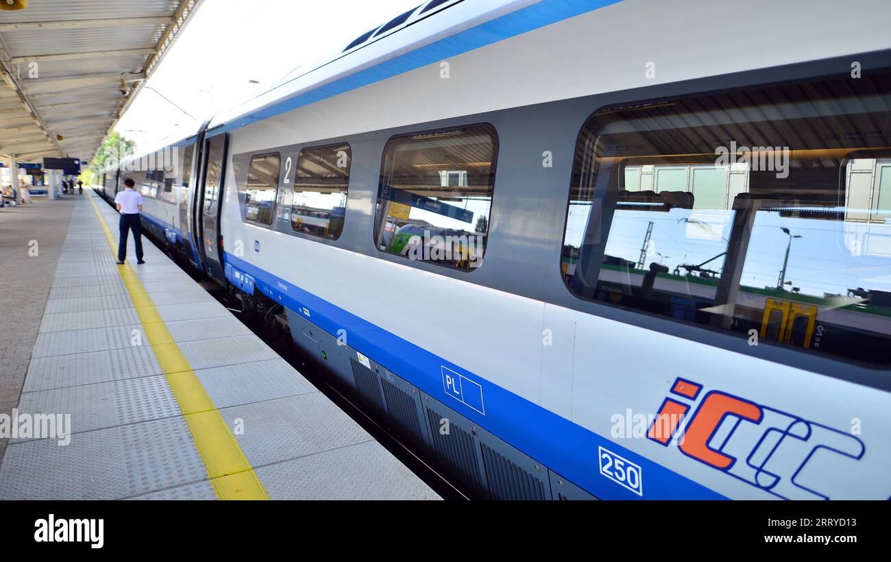 Warsaw, Poland. 5 September 2023. PKP Intercity Polish train sleeping ...