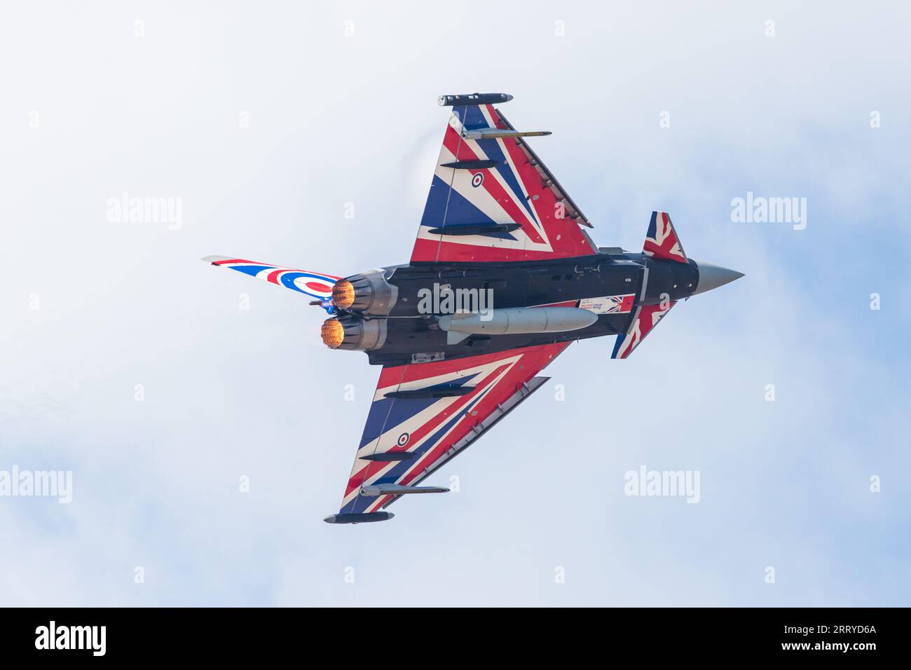 Royal Air Force Typhoon or Eurofighter nicknamed Blackjack seen ...