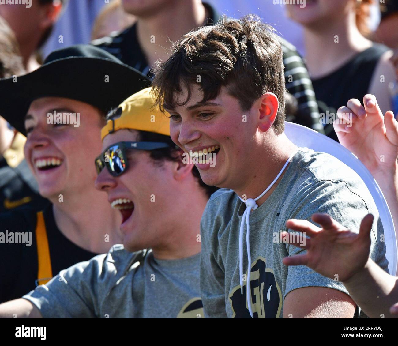 Boulder, CO, USA. 09th Sep, 2023. Colorado fans cheer on their team in ...