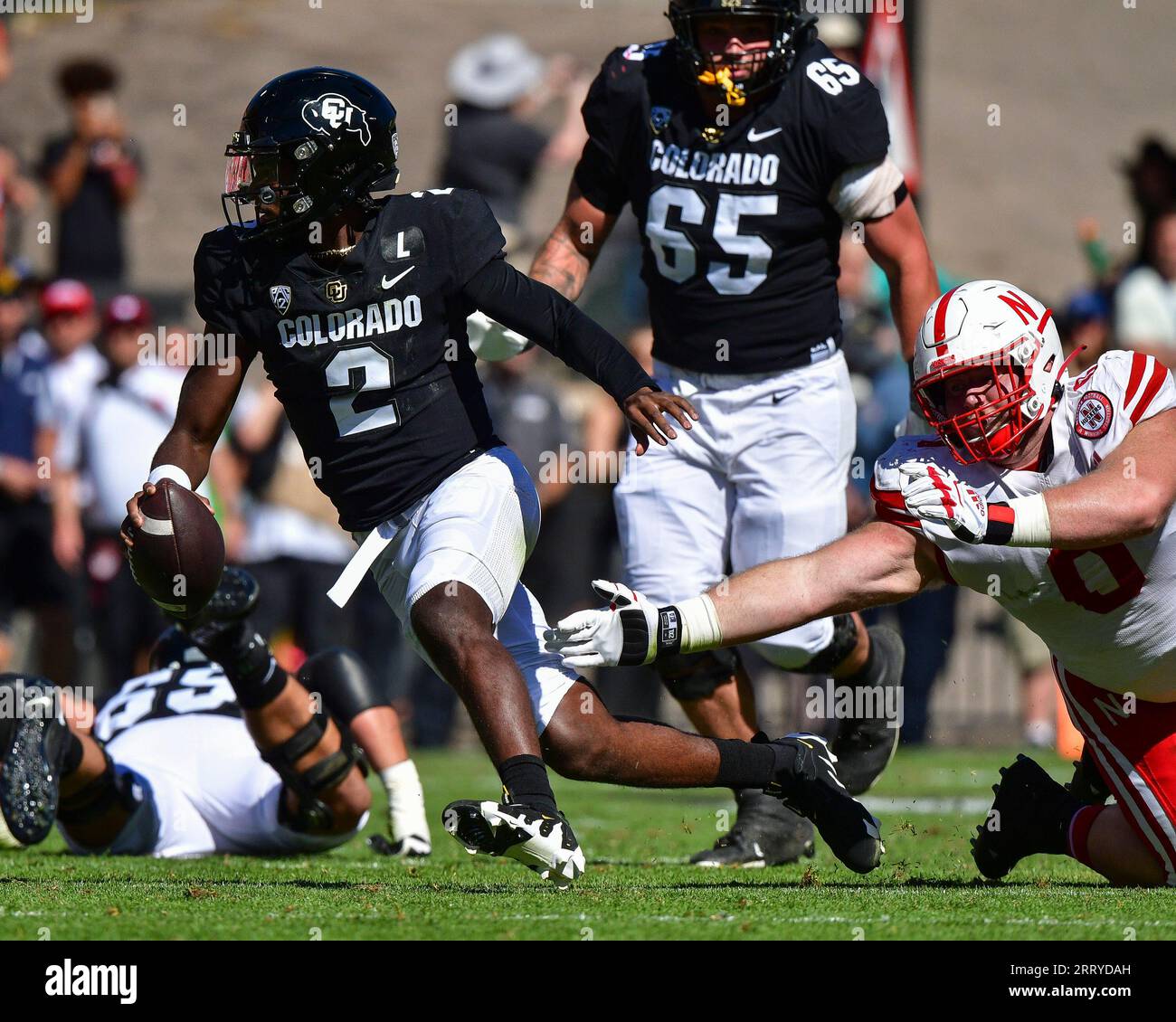 Boulder, CO, USA. 09th Sep, 2023. Colorado Buffaloes quarterback ...