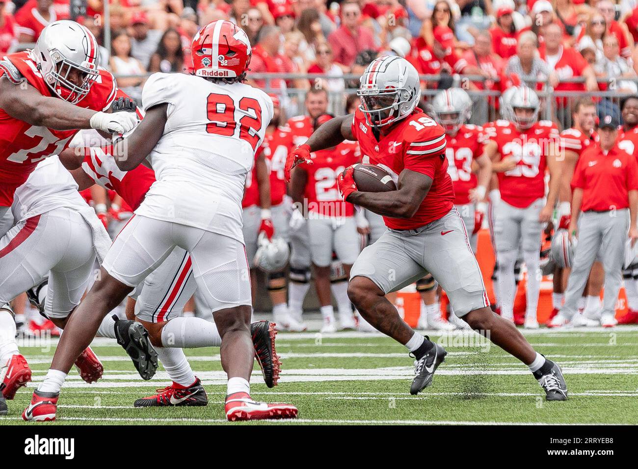 Columbus, Ohio, USA. 9th Sep, 2023. Ohio State Buckeyes running back ...