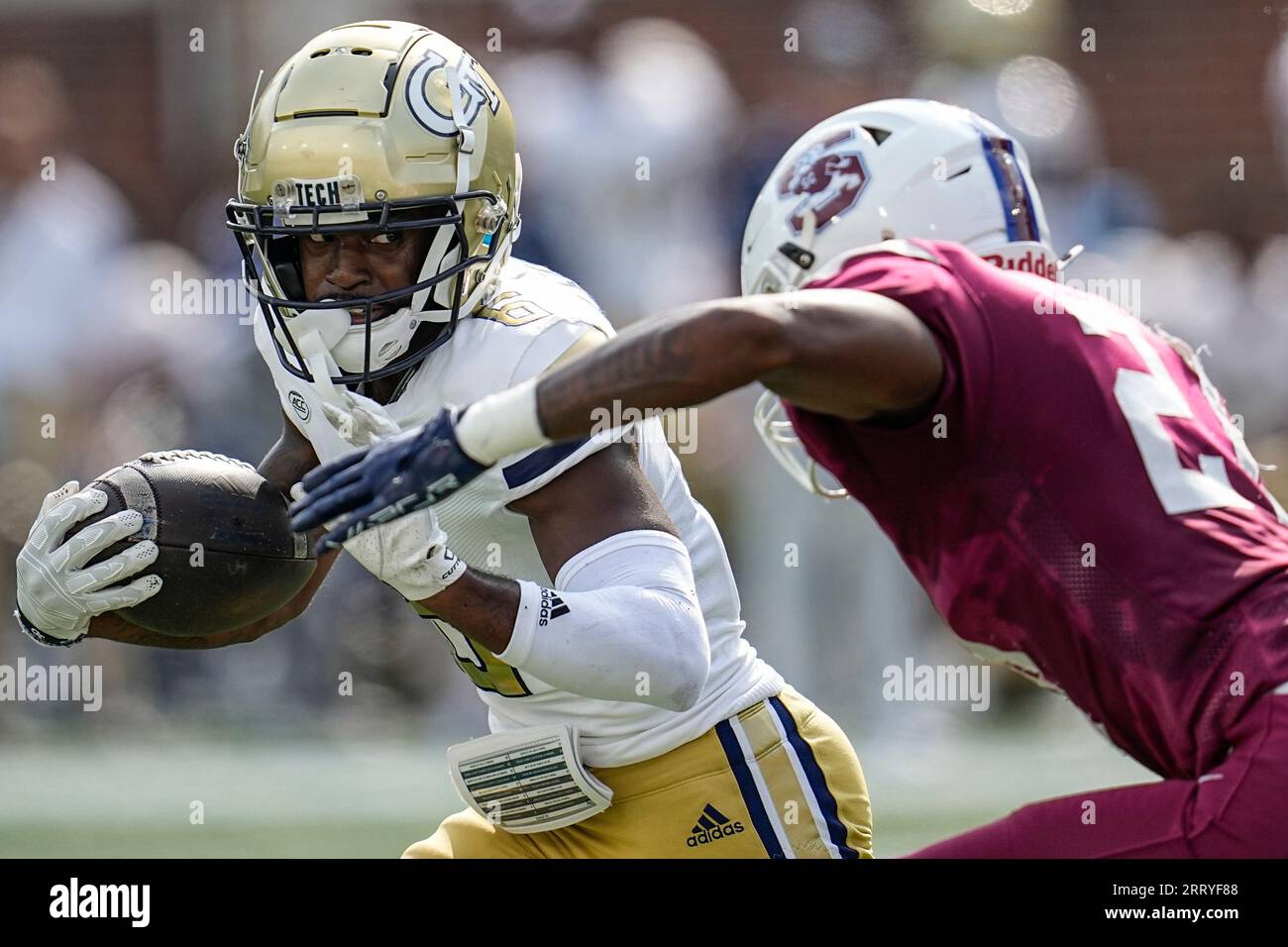 Georgia Tech wide receiver Christian Leary (6) runs against South ...