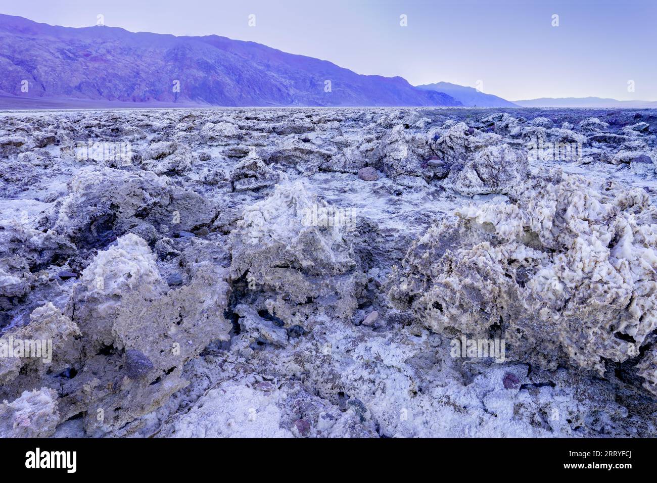 crystal salt formations in a dry lake bed Stock Photo - Alamy