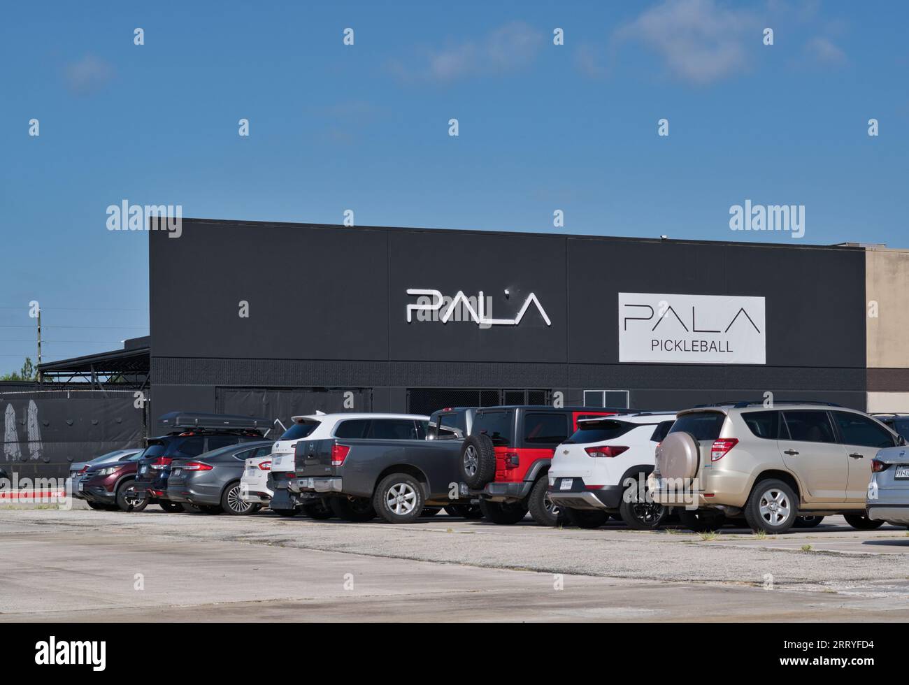 Houston, Texas USA 07-30-2023: PALA Pickleball location exterior and ...