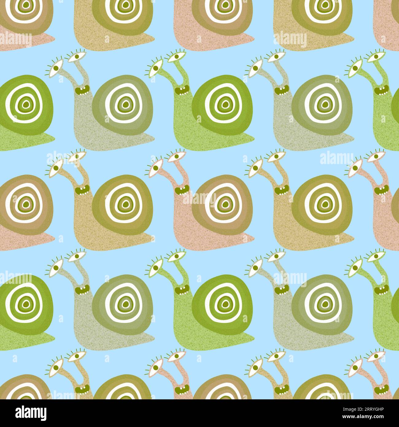 Cartoon animals seamless snails pattern for fabrics and wrapping paper ...
