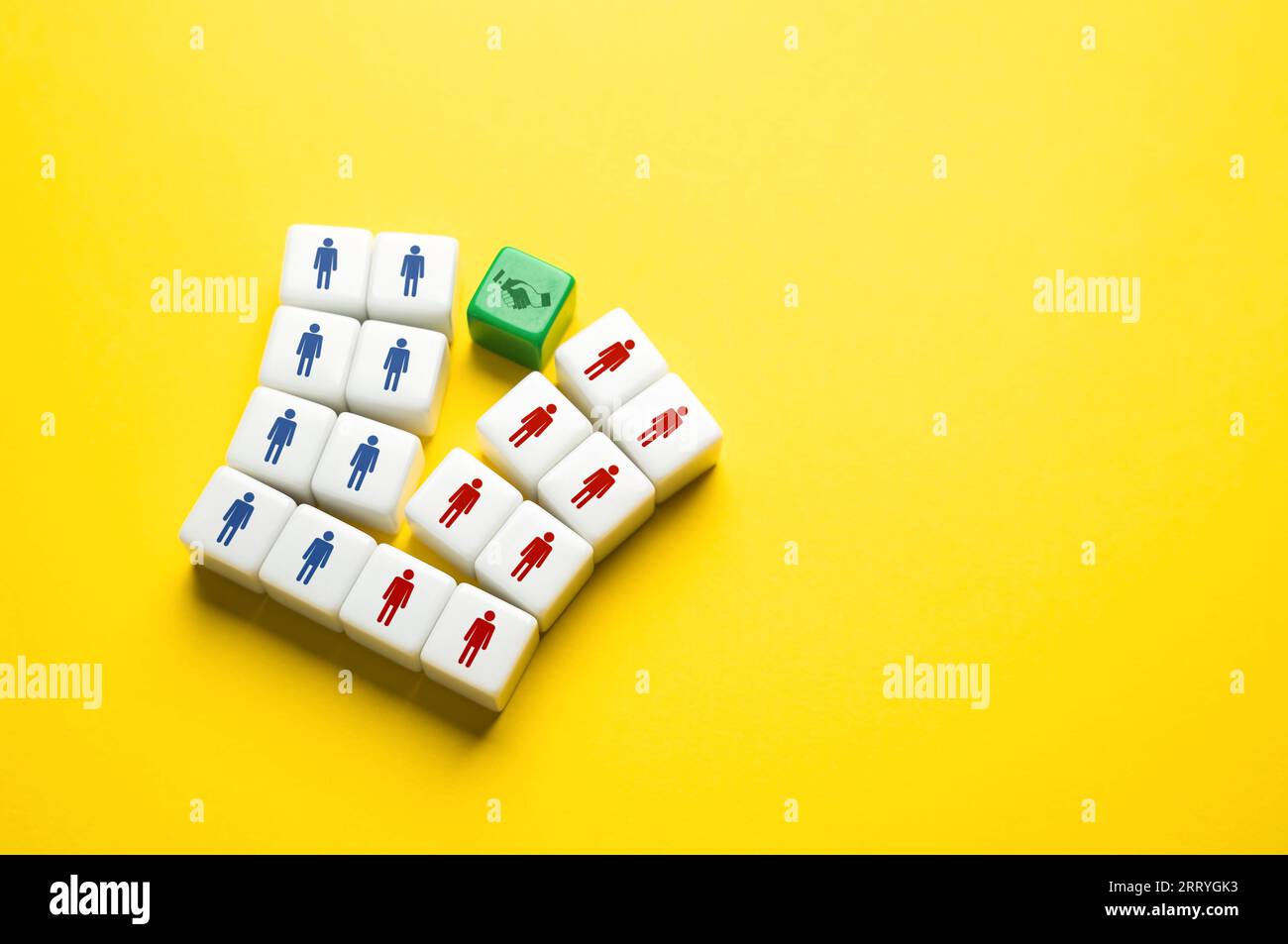 Resolving conflict between two people hi-res stock photography and ...