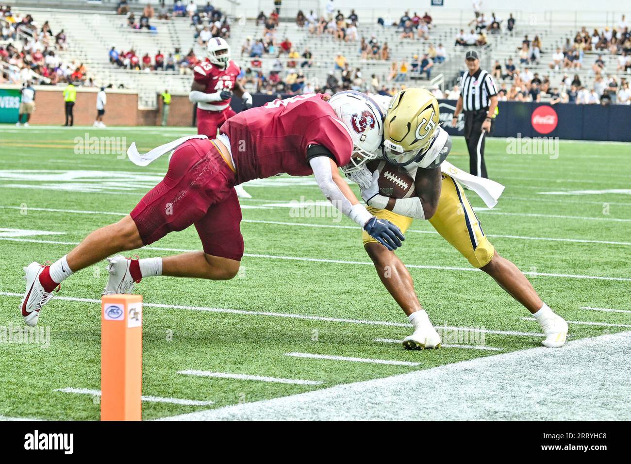 ATLANTA, GA – SEPTEMBER 09: South Carolina State linebacker Aiden Weber ...