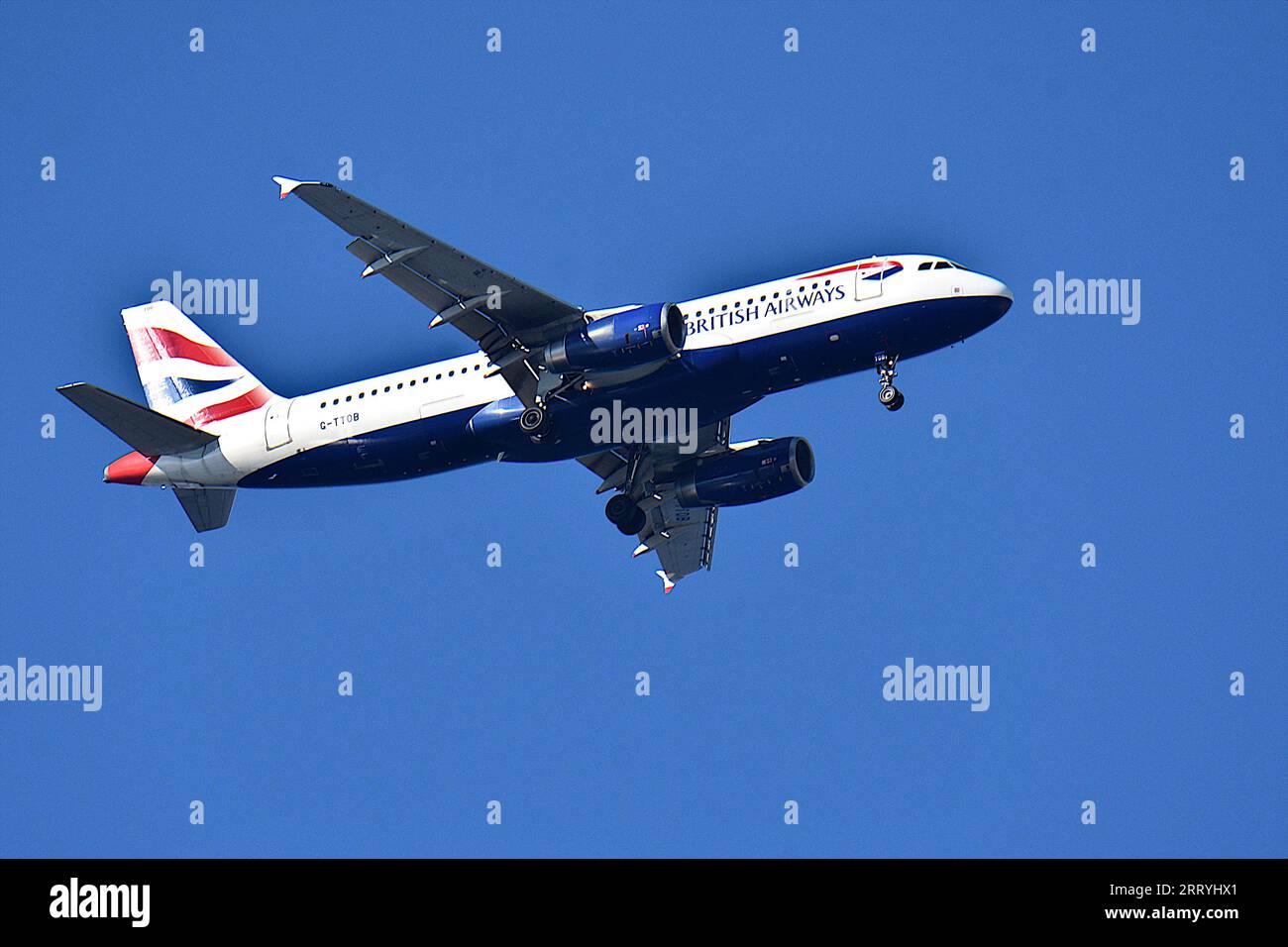 An British Airways plane arrives at Marseille Provence Airport Stock ...
