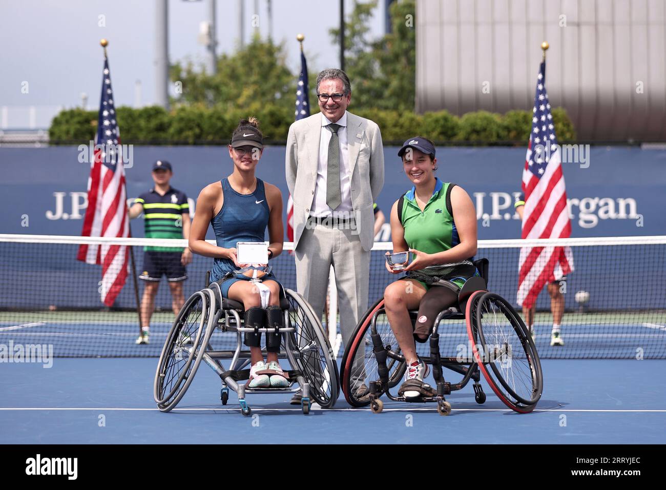 Maylee Phelps and Ksenia Chasteau pose for a portrait with USTA ...