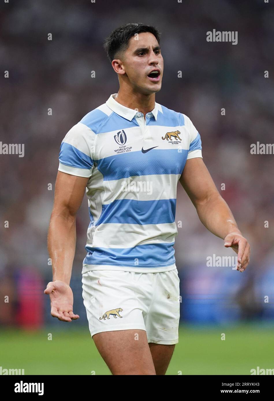 Argentina's Lucio Cinti during the 2023 Rugby World Cup Pool D match at ...