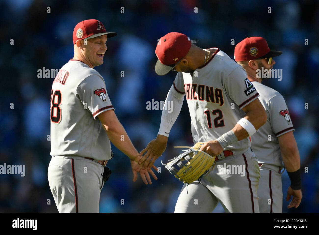 Arizona Diamondbacks closing pitcher Paul Sewald (38) celebrates with ...