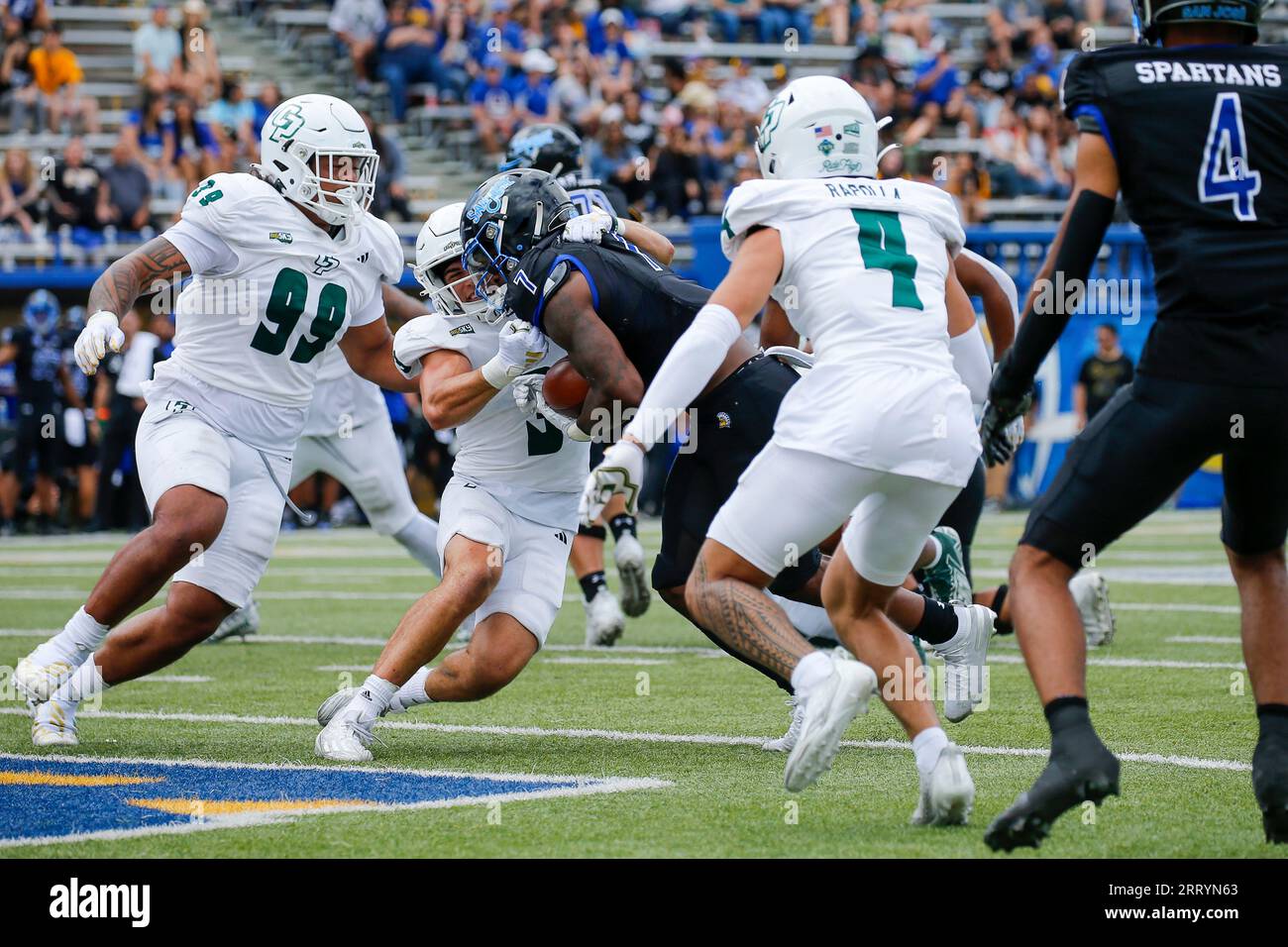 SAN JOSE, CA - SEPTEMBER 09: San Jose State Spartans RB Quali Conley (7 ...
