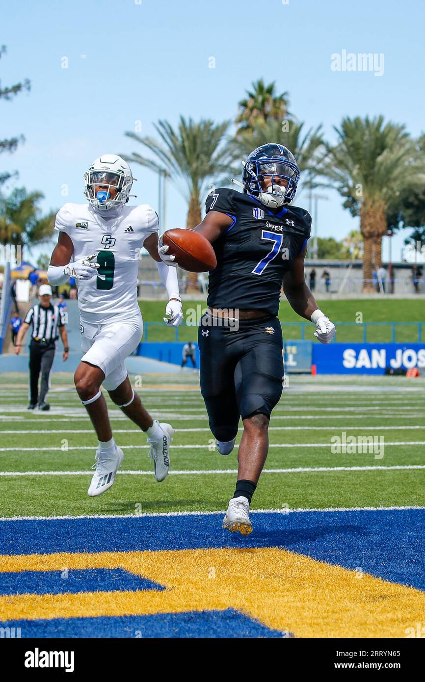 SAN JOSE, CA - SEPTEMBER 09: San Jose State Spartans RB Quali Conley (7 ...