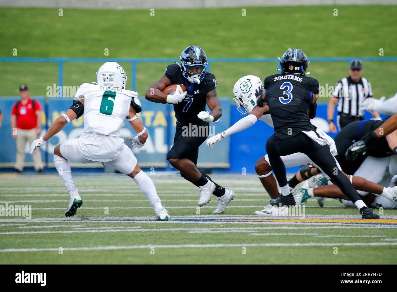SAN JOSE, CA - SEPTEMBER 09: San Jose State Spartans RB Quali Conley (7 ...