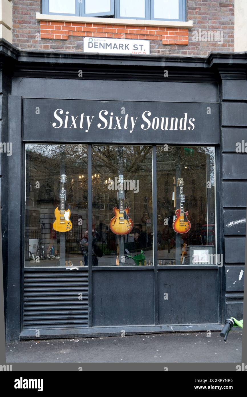 Sixty six sounds, music shop on london's Tin pan alley , Denmark Street ...