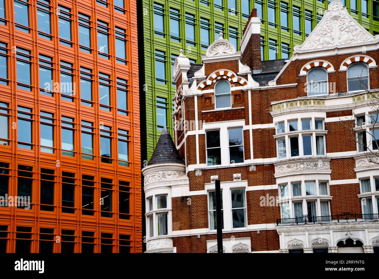 Old and new architecture, edwardian and modern, central st giles ...
