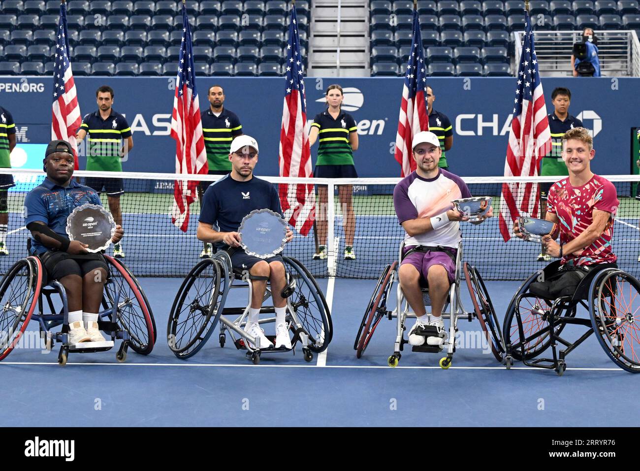 Donald Ramphadi, Andy Lapthorne, Sam Schroder and Niels Vink pose with ...