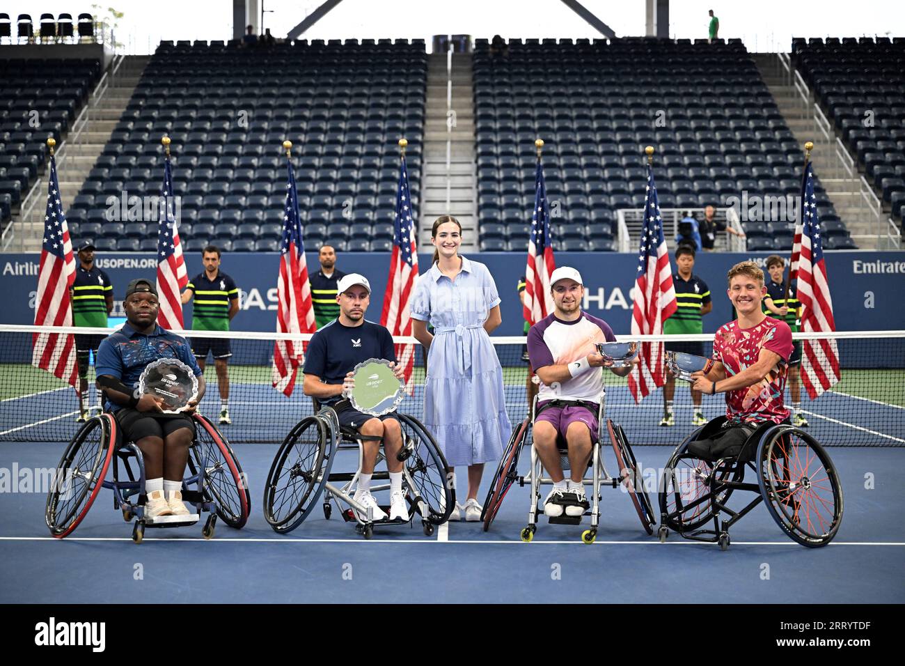 Donald Ramphadi, Andy Lapthorne, Sam Schroder and Niels Vink pose with ...