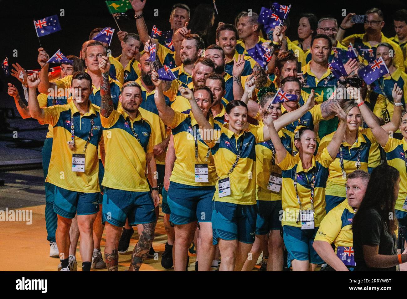 Düsseldorf, Germany. 09th Sep, 2023. The New Zealand team arrive into ...