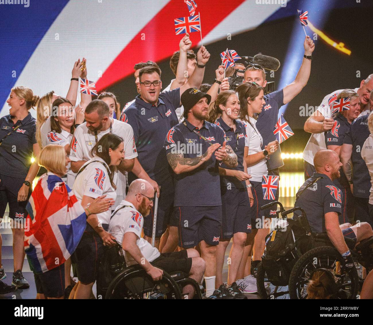 Düsseldorf, Germany. 09th Sep, 2023. Team UK arrive into the arena. The ...